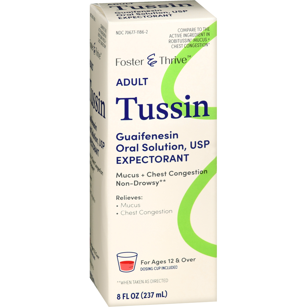 Foster & Thrive Adult Tussin Guaifenesin Oral Solution – Village Green ...